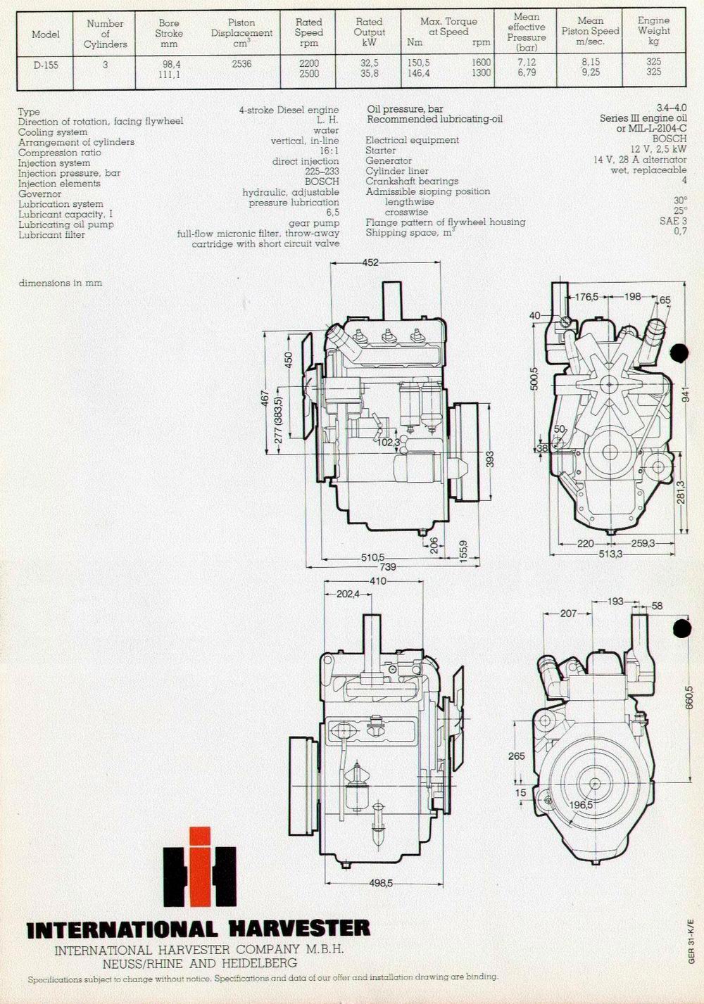 IHC Motor D-155